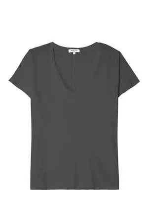 NOEND Supima Cotton V-neck Tee - Grey