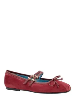 VALENTINA RANGONI Brigitte Double Monk Strap Flats - Red