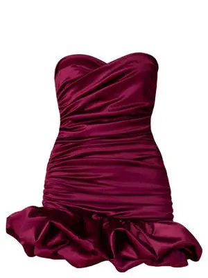 NUR KARAATA Mia Mini Dress - Red