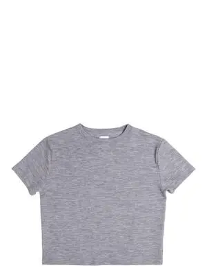 VÆNN S/s Babywool Boxy Crew Neck Tee