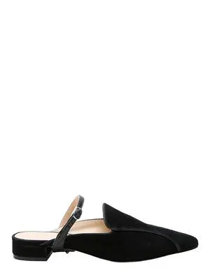 ALTERRE Pointed Loafers With Detachable Strap - Black