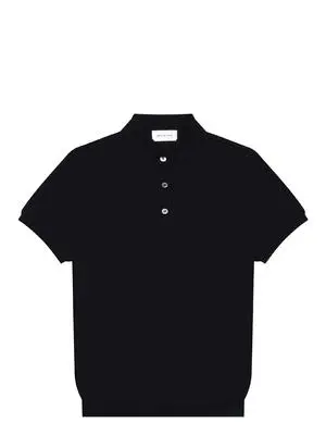 Place Of Ëlms Amalfi Short Sleeve Polo - Black