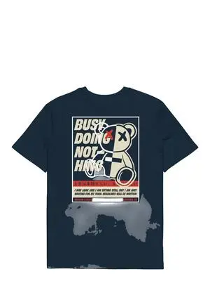 ANCHOR & CREW Navy Four Busy Doing Nothing Editions Organic Cotton T-shirt - Blue
