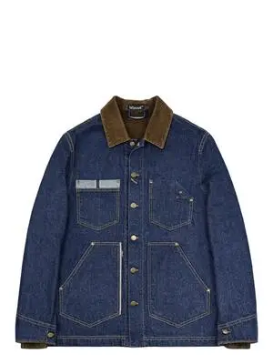 WIN OUT Denim Chore Jacket - Blue/brown