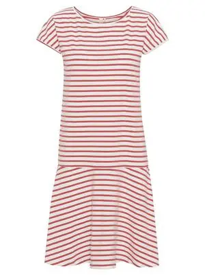 GROBUND The Marianne Striped Jersey Dress Red