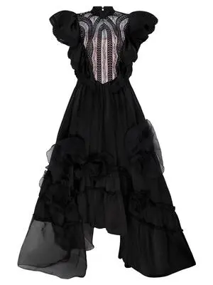 LISA THE LABEL Le Jardin Water Lilly Dress - Black
