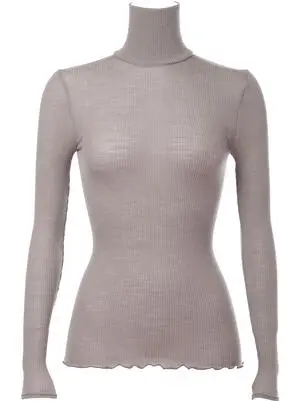AROMATIQUE Fine Gauge Rib Knitwear - Grey