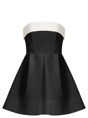 TIA DORRAINE Fit & Flare Mini Dress - Black/white
