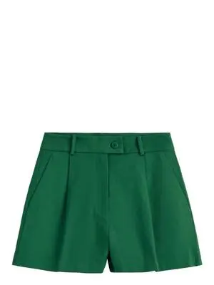 VICTORIA PAULSEN Christina High Rise Pleated Wide Short - Green