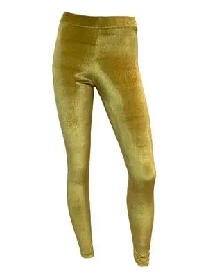 JULIA CLANCEY Women's Gold Snuggle Leggings Mustard