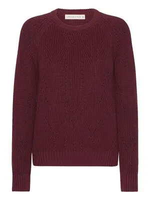 GROBUND Filuca Knit Blouse - Red