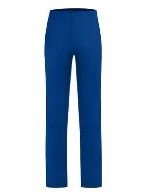 TIA DORRAINE Tailored Straight-leg Trousers - Blue