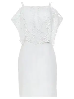SMART AND JOY Open Shoulders Lace Dress - White