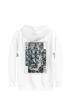 ANCHOR & CREW Three Japan Gurafiku Cotton Blend Hoodie - White