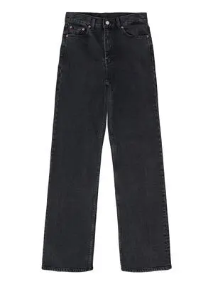 DR. DENIM Echo High Straight Tar Retro Jeans - Black