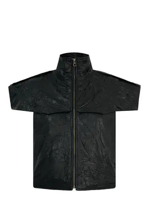 LORENA SARAVIA Leather Vest - Black