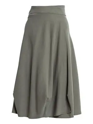 BIANCA POPP Wrapped Knee-length Skirt - Green/grey