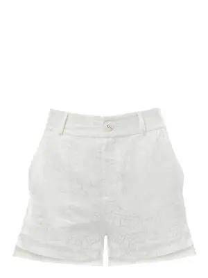 MARGOT VII Sky Silk Shorts - White