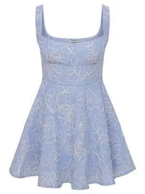 THISISU COLLECTION Serenette Mini Dress - Blue