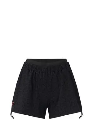 PCFG Free Heaven Leopard Track Suit Shorts - Black