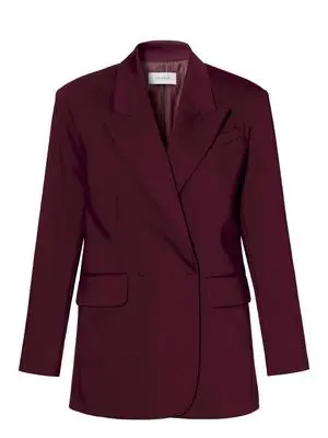 AGGI BY HALEWSKI Oversized Double Breasted Blazer - Purple