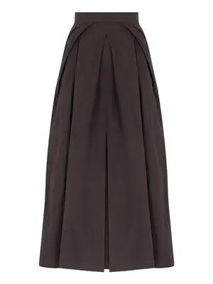 HERFETCH Midi Volume Skirt - Brown