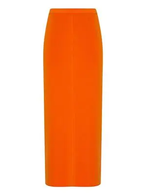 HERFETCH High Waist Midi Skirt - Orange