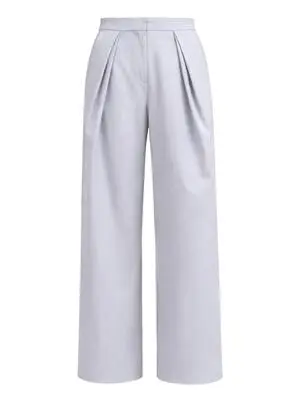 LUMINA ELIGMA Gathered Suit Pleated Pants - Grey