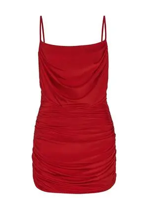KHELA THE LABEL Flirt Alert Mini Dress - Red