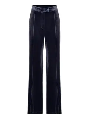 NAZLI CEREN Orvell Trousers In Velvet - Grey
