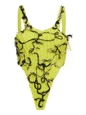 SARAH REGENSBURGER The Sun Chunky Knit Top - Yellow