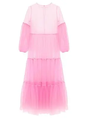 HELENE GALWAS Alena Maxi Tulle Dress - Pink