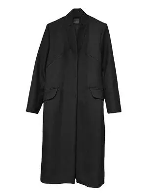 ARTISTA Long Straight-cut Body Coat - Black