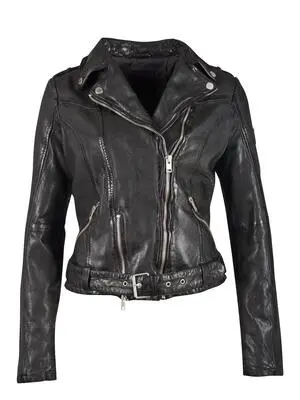Mauritius Wild Rf Leather Jacket - Black