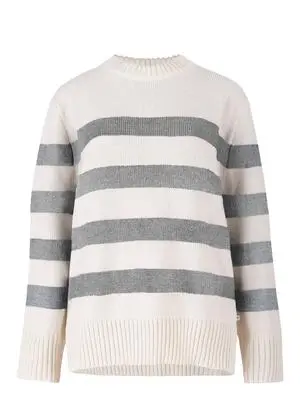 SALANIDA Marina Striped Merino Wool Jumper