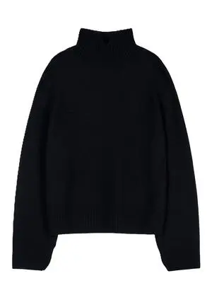 ELUNE MODE High Neck Knit Top - Black