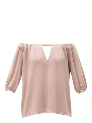MAISON BOGOMIL Off-shoulder Blouse - Pink