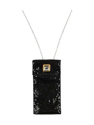 PALOMA LIRA Chainmail And Leather Little Bag - Black