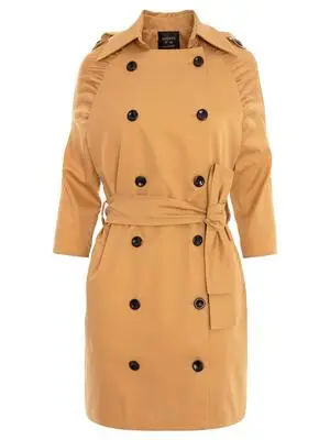 AVENUE N°29 Mini Trench Shirt Dress - Brown