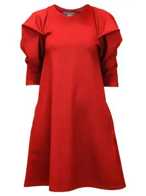 NOLA Lily Mini A-line Dress - Red