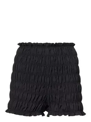 AMY LYNN Shirred Shorts - Black