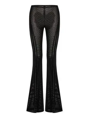 KHELA THE LABEL Wild Card Slim Flared Pants - Black