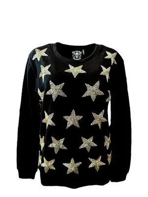 ANY OLD IRON Goldie Star Sweatshirt - Black