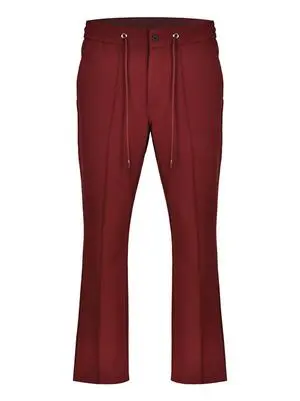 DAVID WEJ Ashford Relaxed Fit Drawstring Trousers - Red
