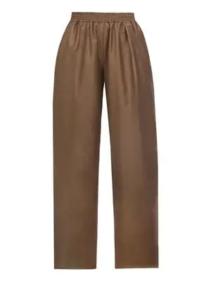 VAN BRUSSEL Soren Elasticated Waist Trouser - Brown