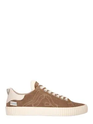 SPRINGA | UNIQUE VULCANIZED SNEAKERS ITALIAN HANDMADE Wavy Suede Sneakers - Brown