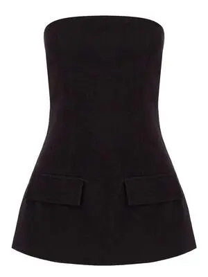 HERFETCH Structured Strapless Top - Brown