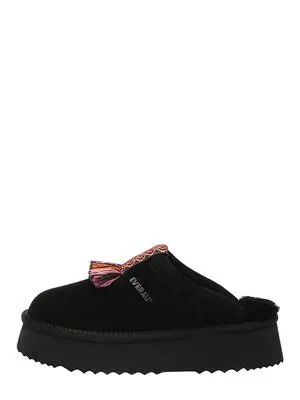 EVERAU AUSTRALIA Caspian Platform Slippers - Black