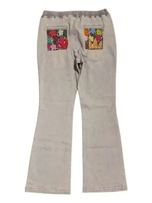 CIRCULAR PATH X Love Tara Calista Terry Pull On Jean - Blue