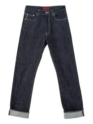 DIN & DEEN Regular-fit Selvedge Denim Jeans - Blue